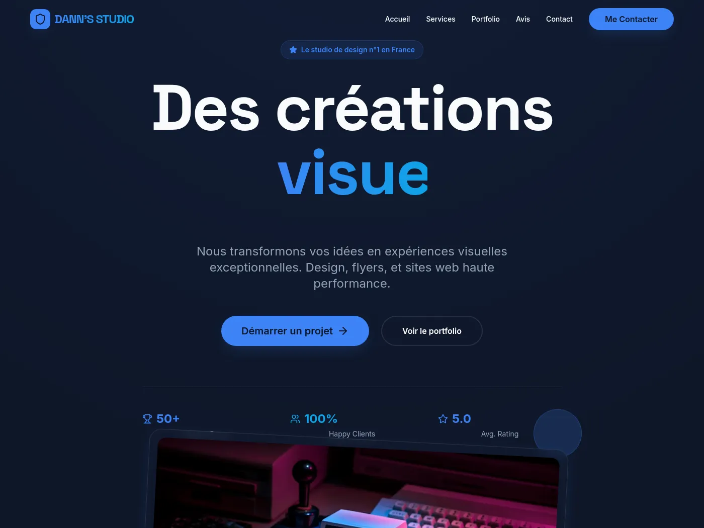 Blue Portfolio Redesign