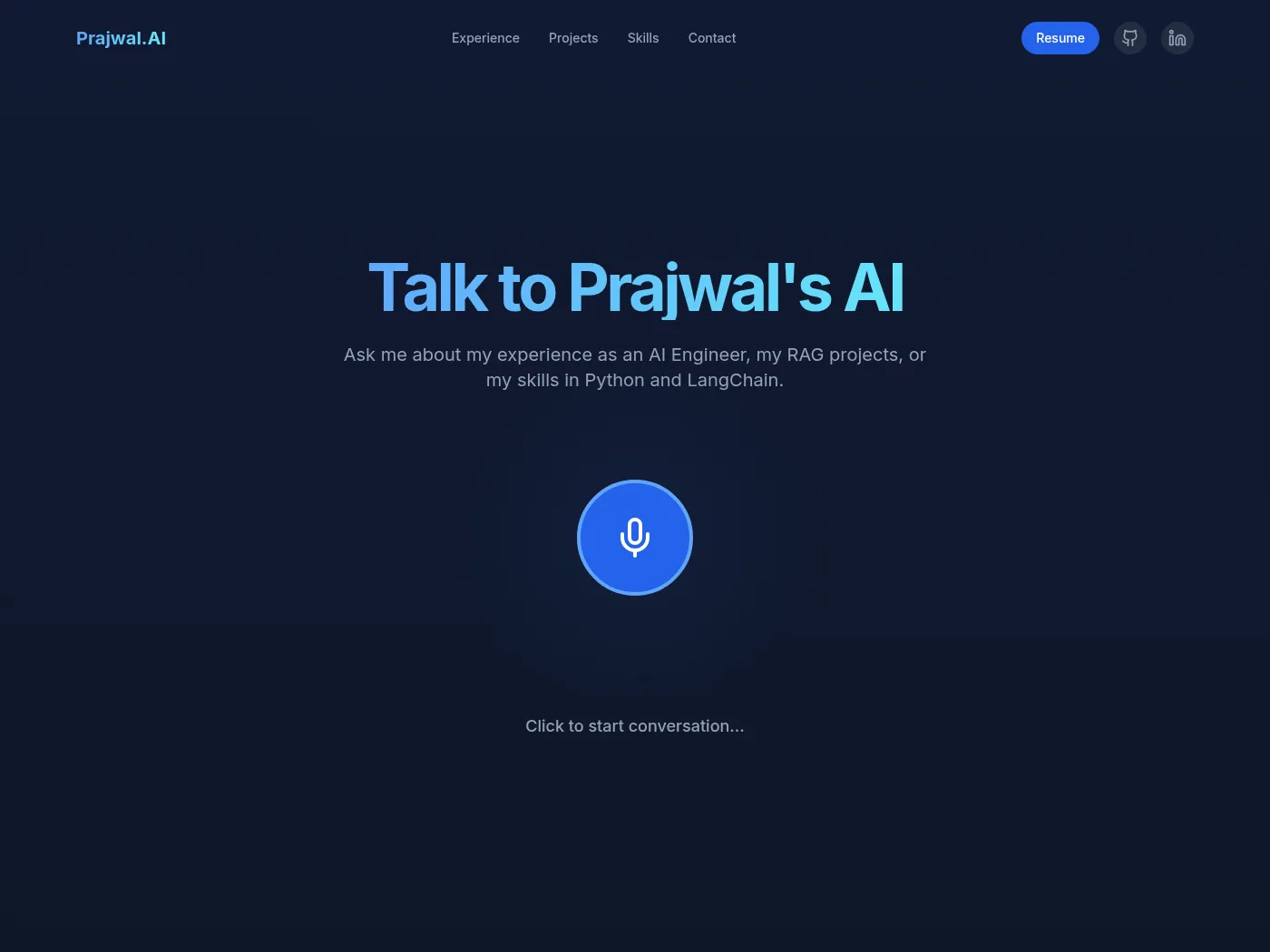 Blue Portfolio Voice