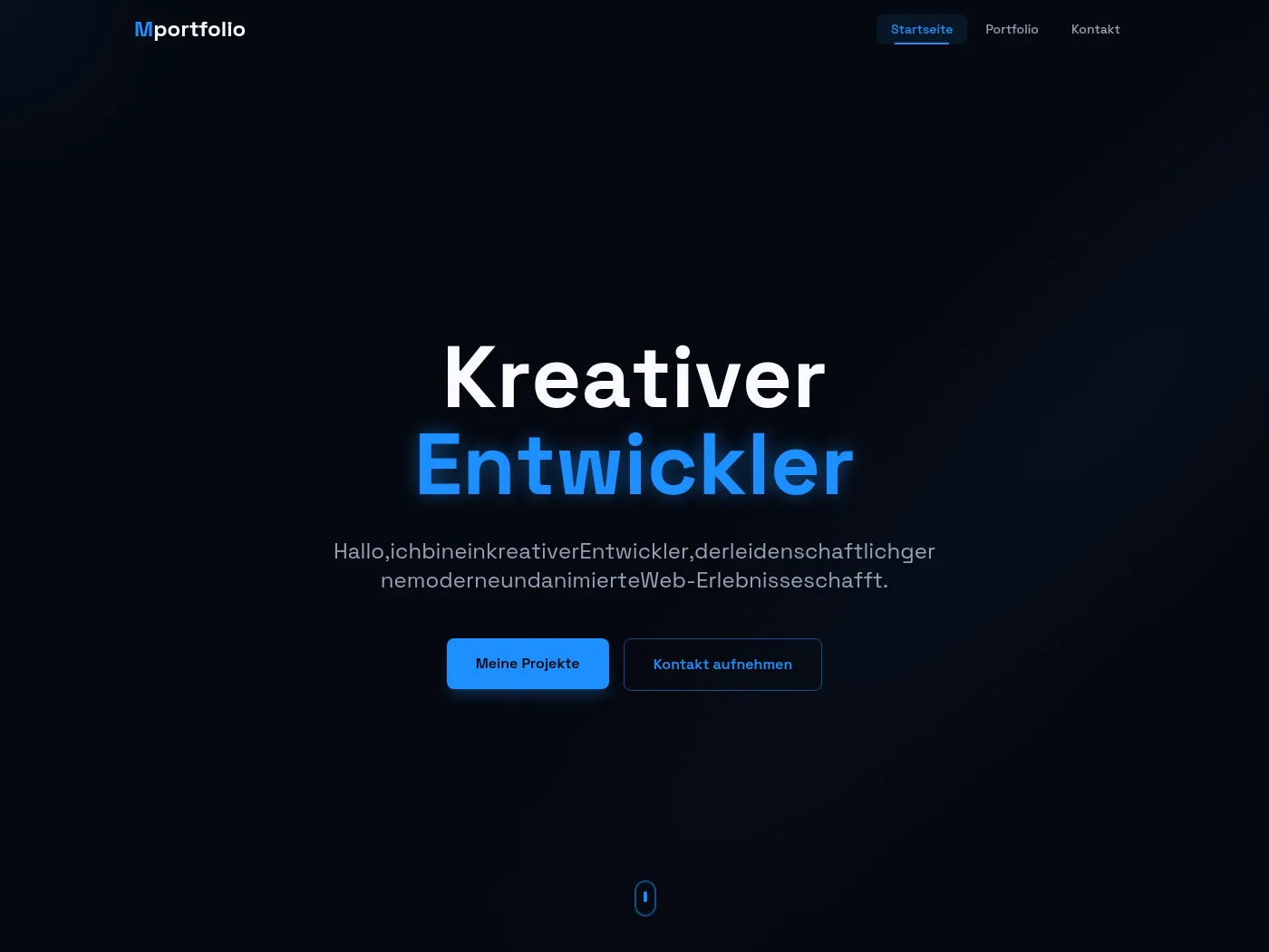 Blue Spotlight Portfolio