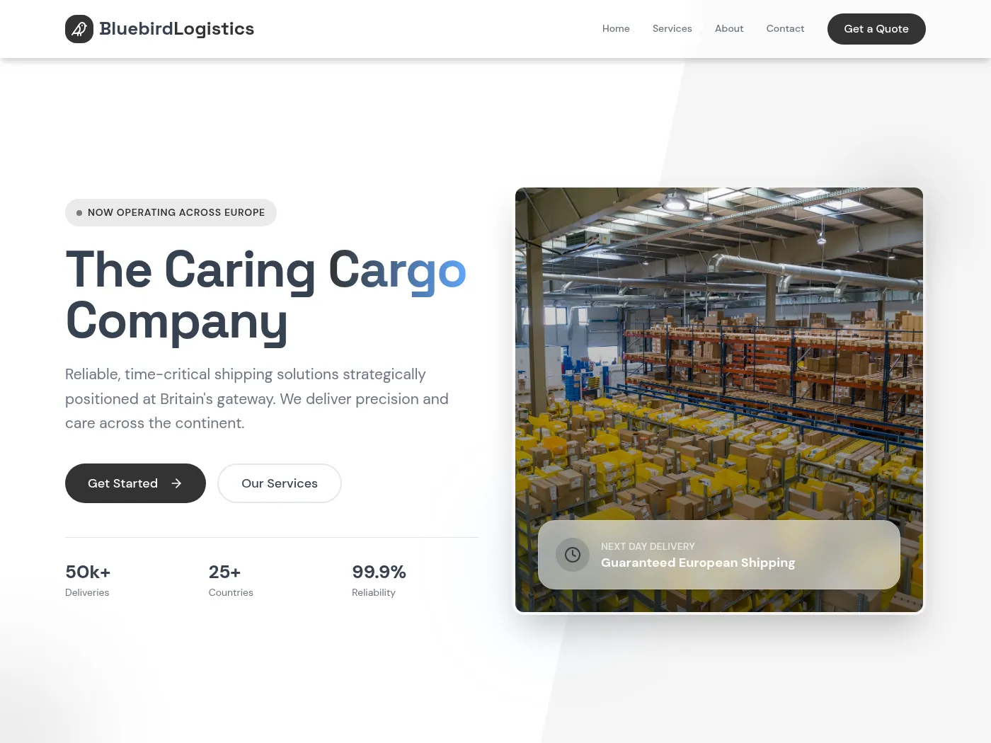 Bluebird Logistics Site