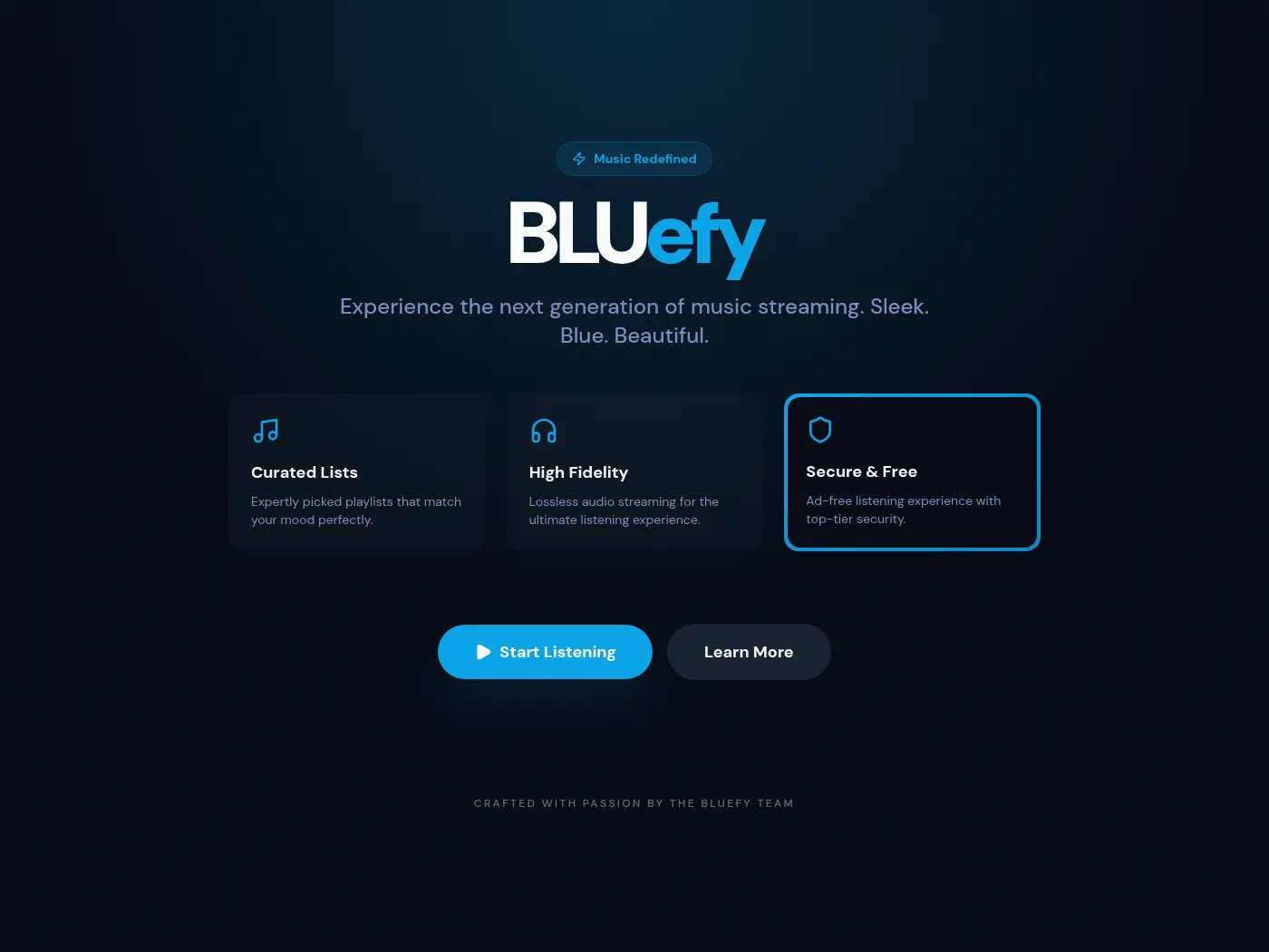 BLUefy Music App