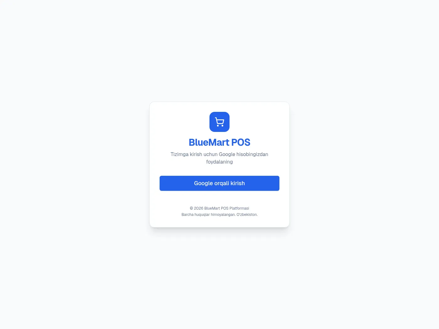 BlueMart POS Platform