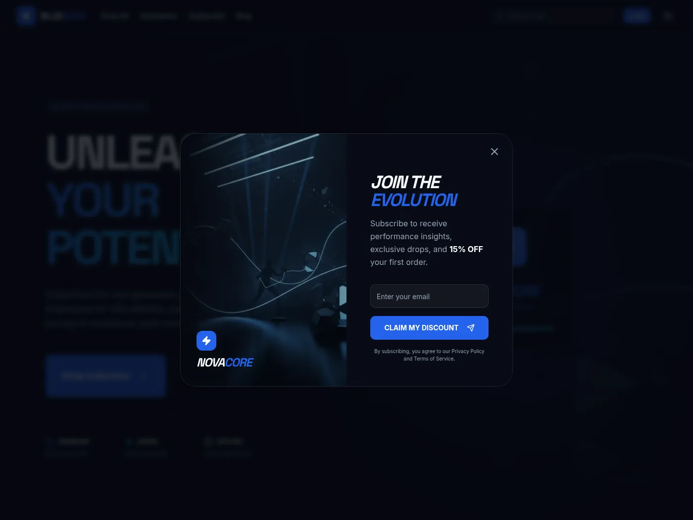 BlueNova Shopify Store