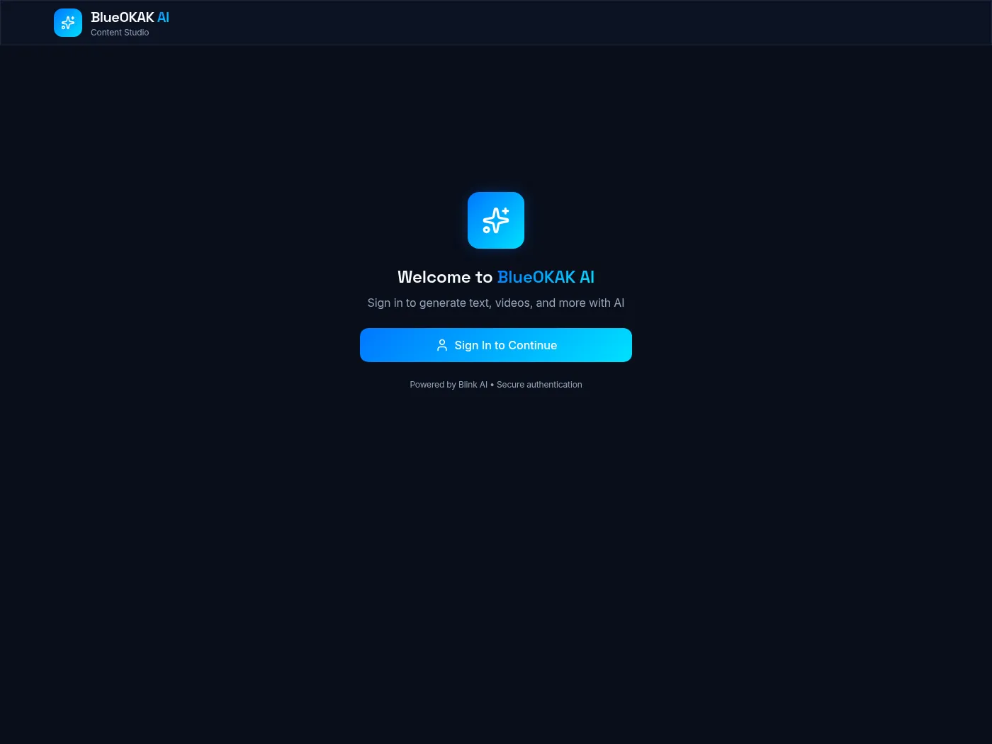 BlueOKAK AI Studio
