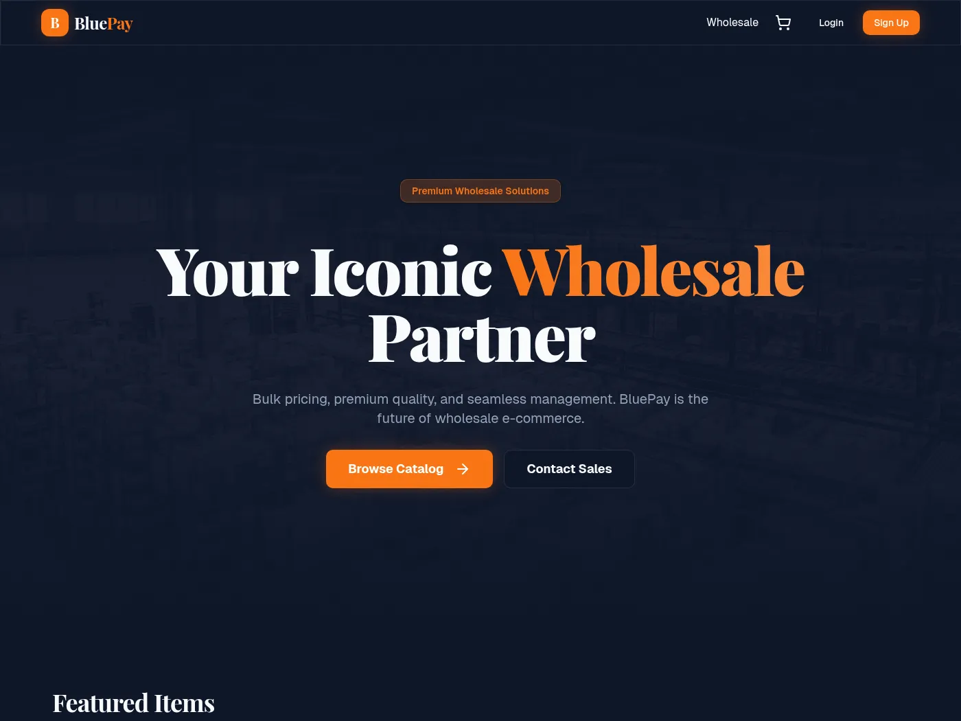 BluePay Wholesale Shop