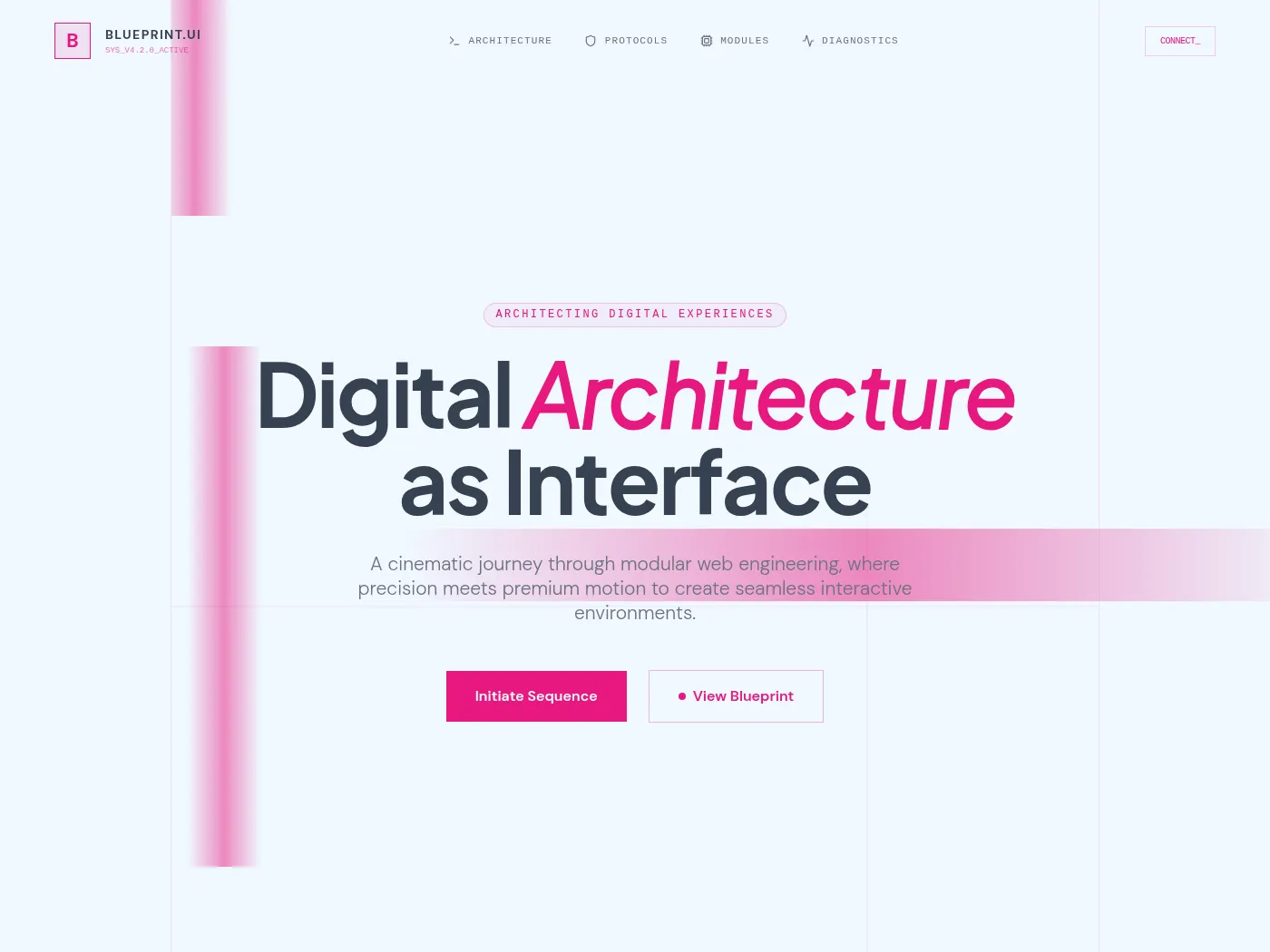 Blueprint Portfolio Interface
