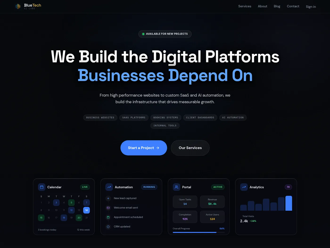 BlueTech AI Systems Platform