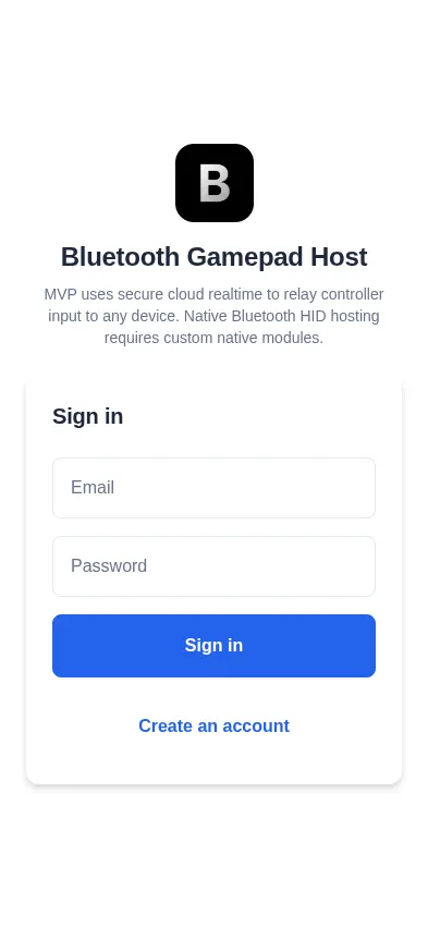 Bluetooth Gamepad Host