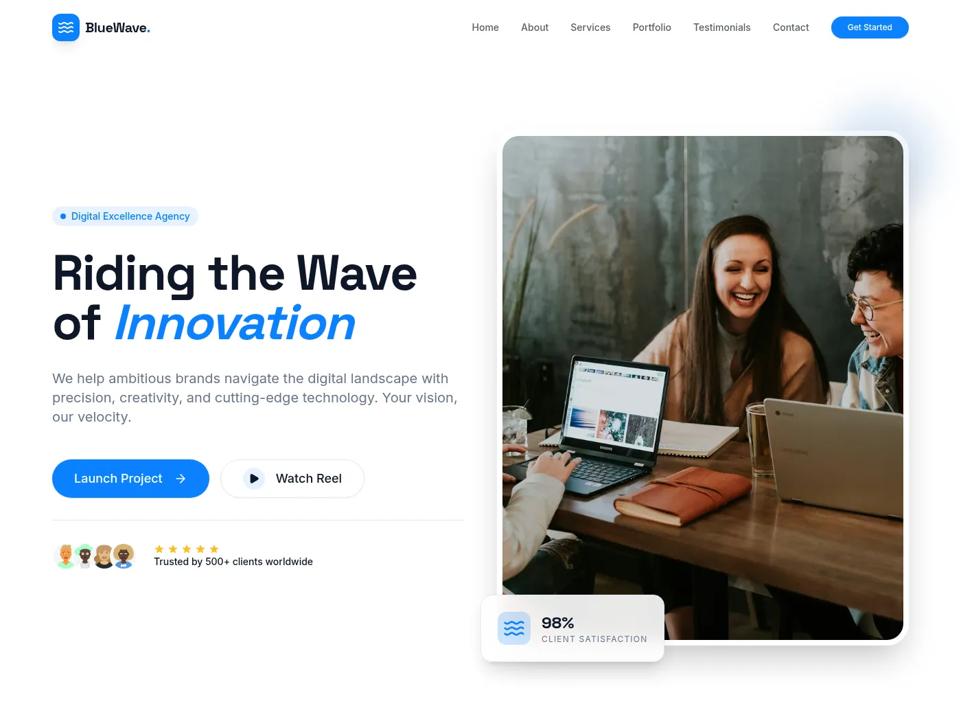 BlueWave Agency Site