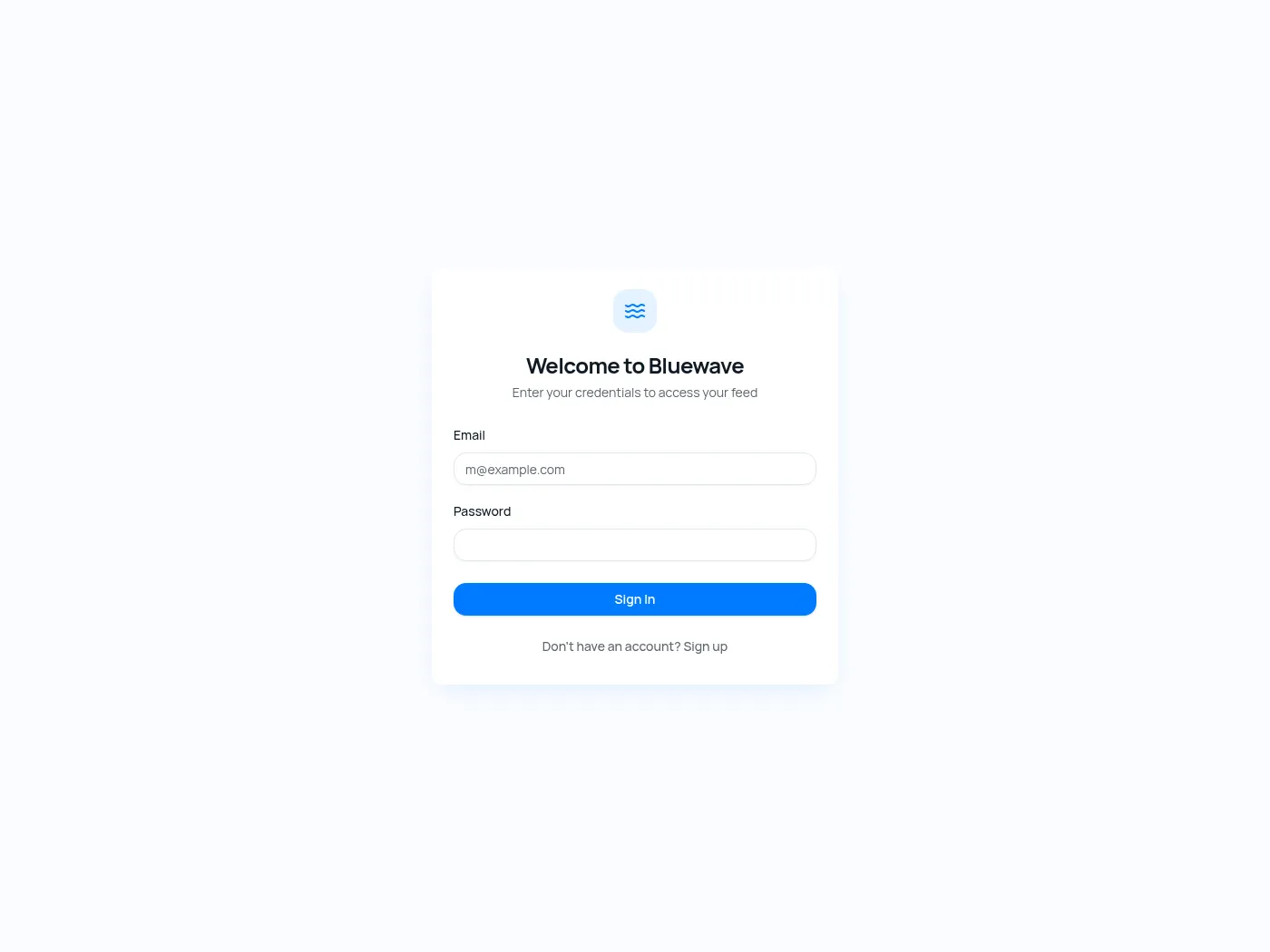Bluewave Social Network