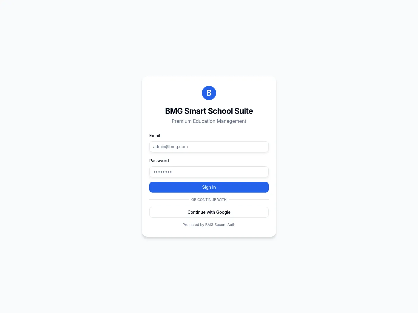 BMG Smart School Suite