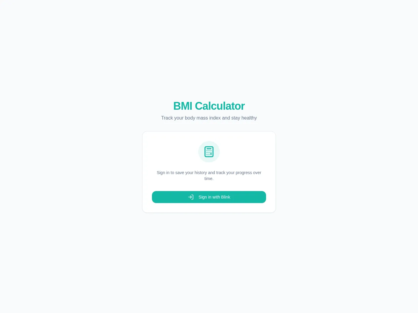 Simple BMI Calculator