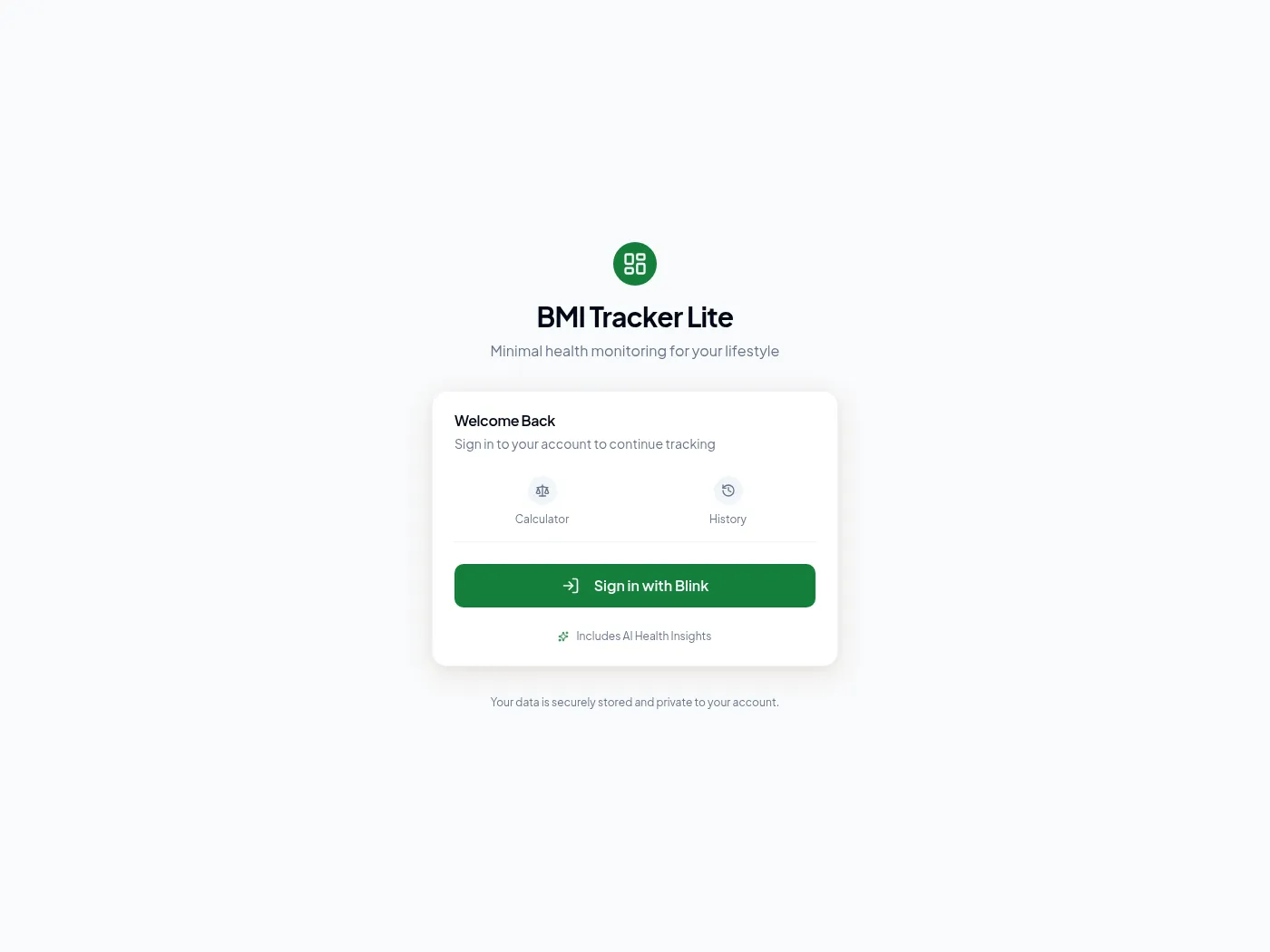 BMI Tracker Lite