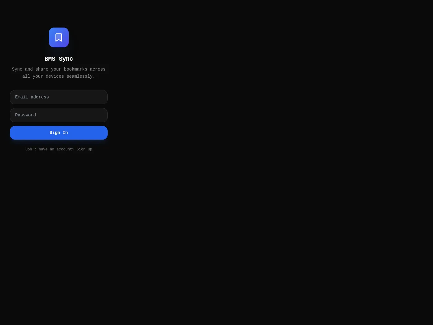 BMS Bookmark Sync