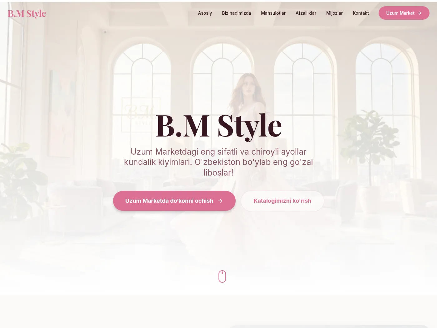 B.M Style Webpage