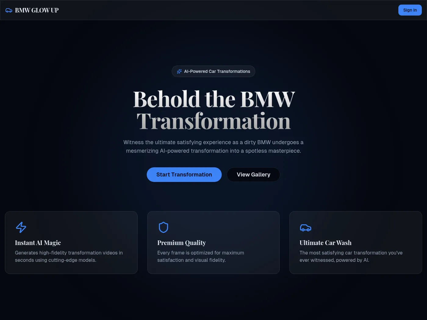 BMW Glow Up Video