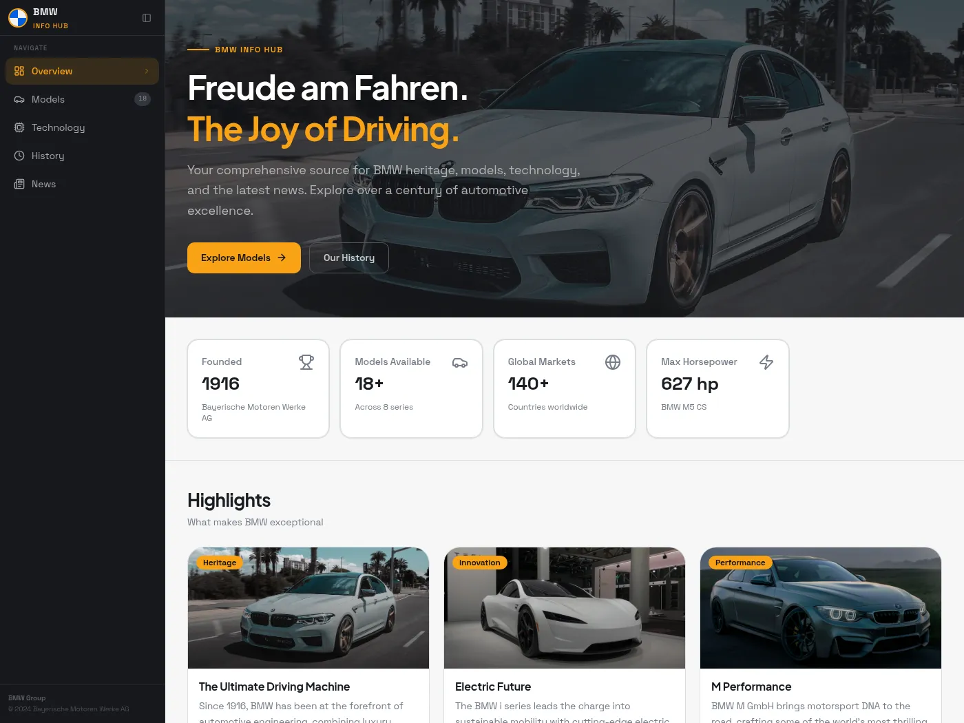 BMW Info Hub