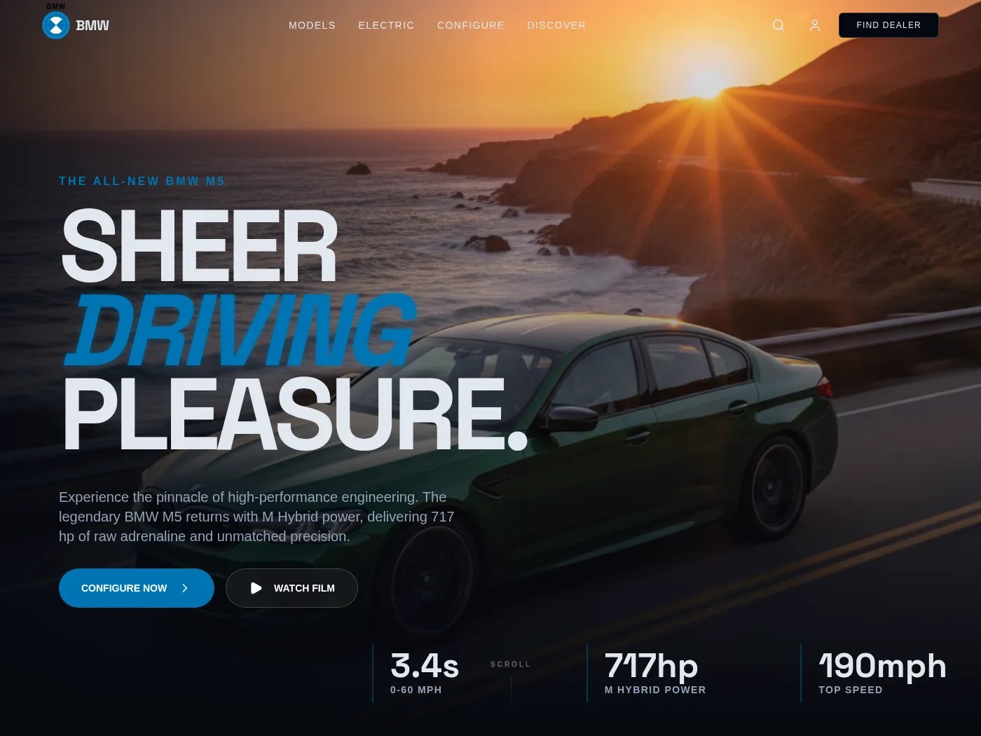 BMW Showcase Website