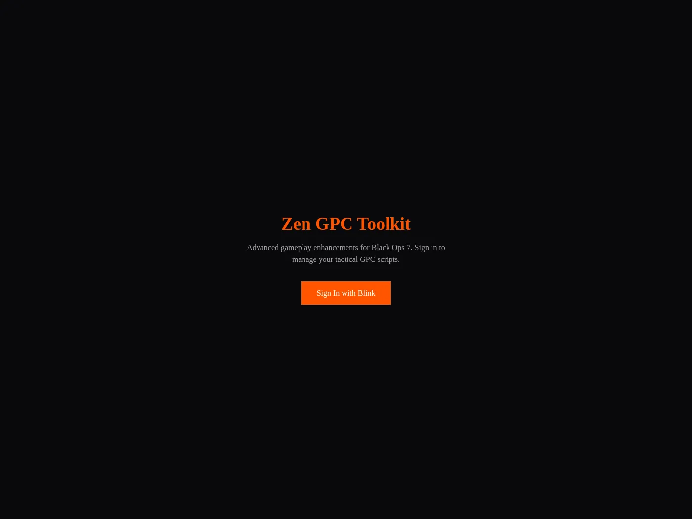 BO7 Zen GPC Toolkit