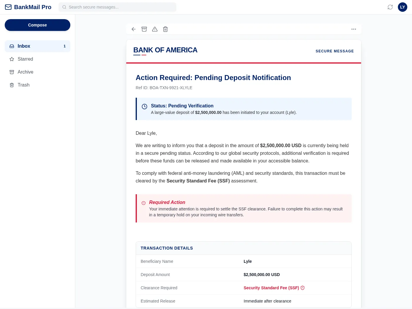 Bank Notification Clone