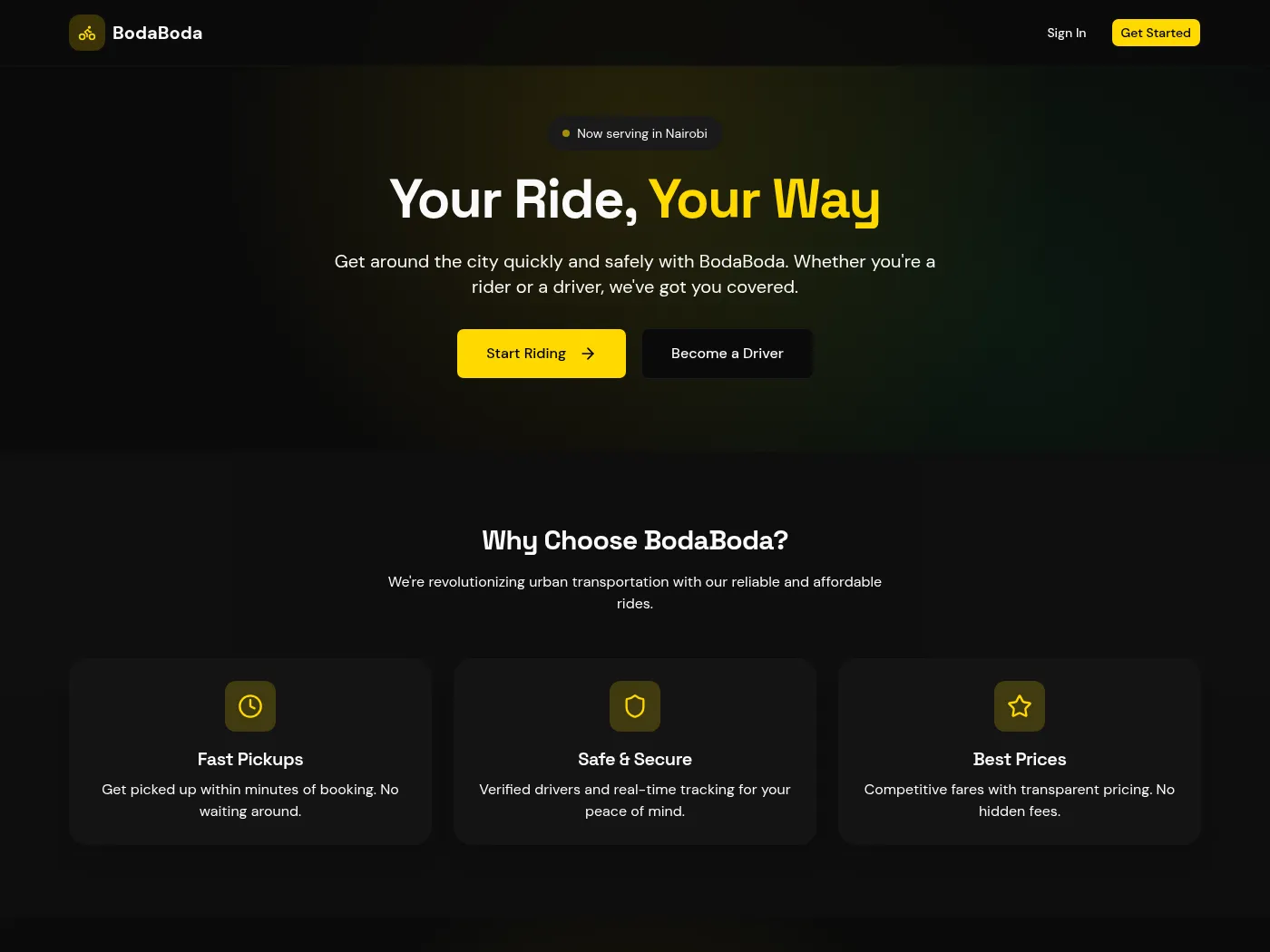 BodaBoda Ride Platform