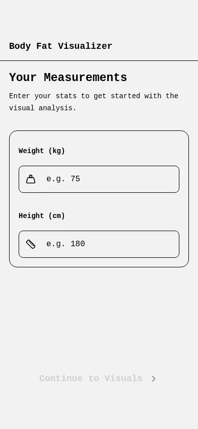 Body Fat Visualizer