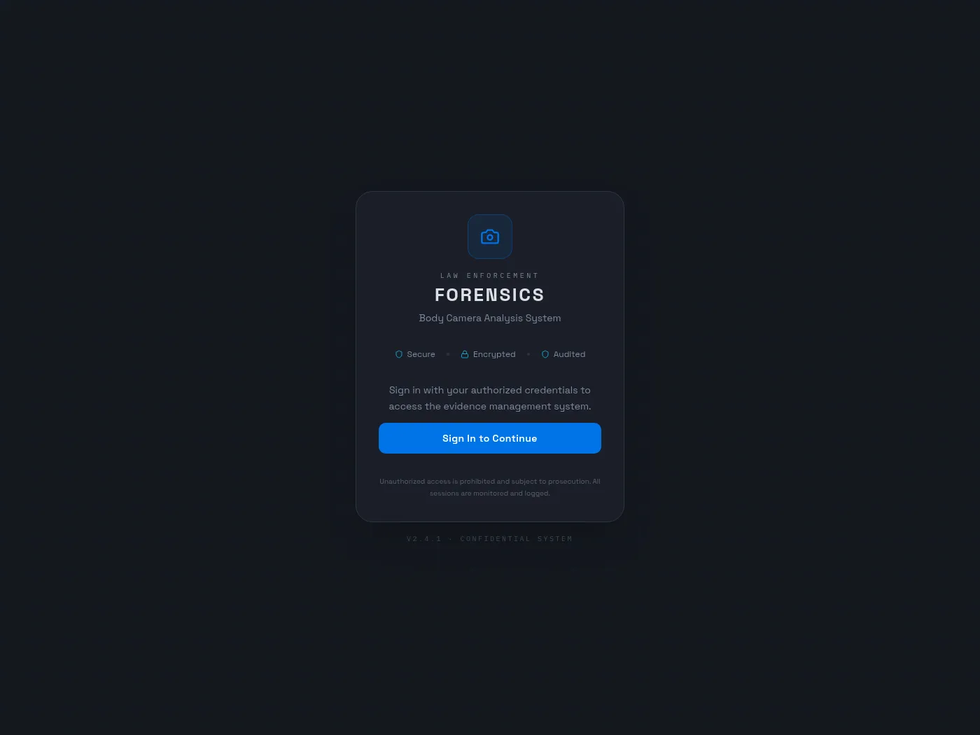 Bodycam Forensics Viewer