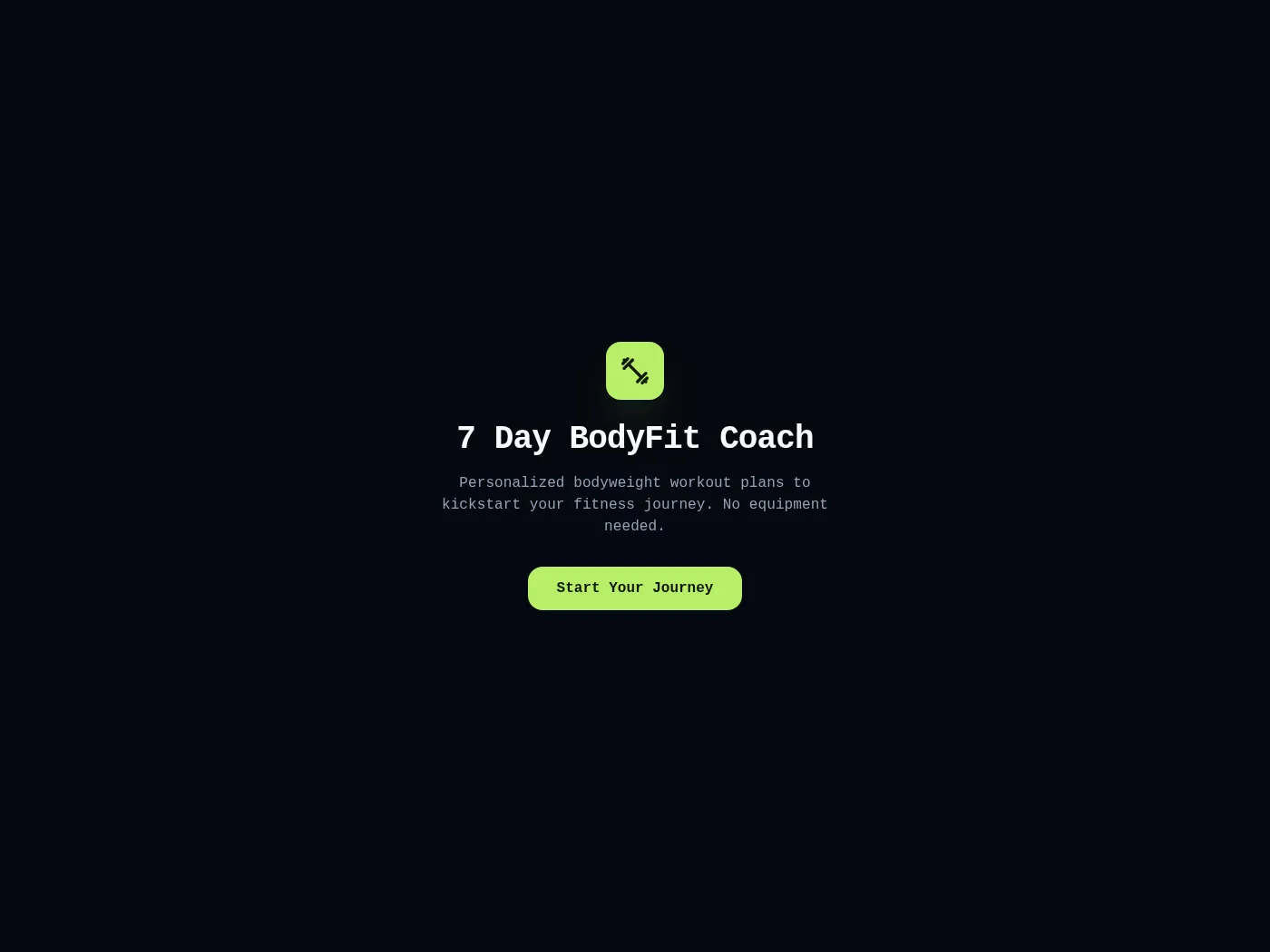 7 Day BodyFit Coach
