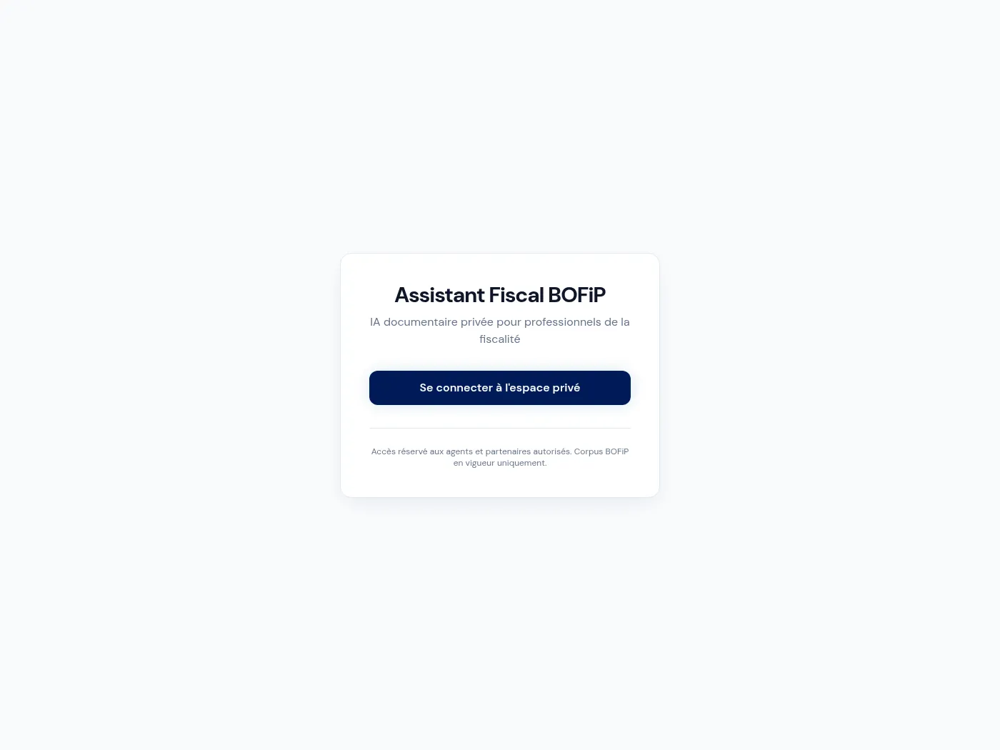 BOFiP Tax Assistant AI