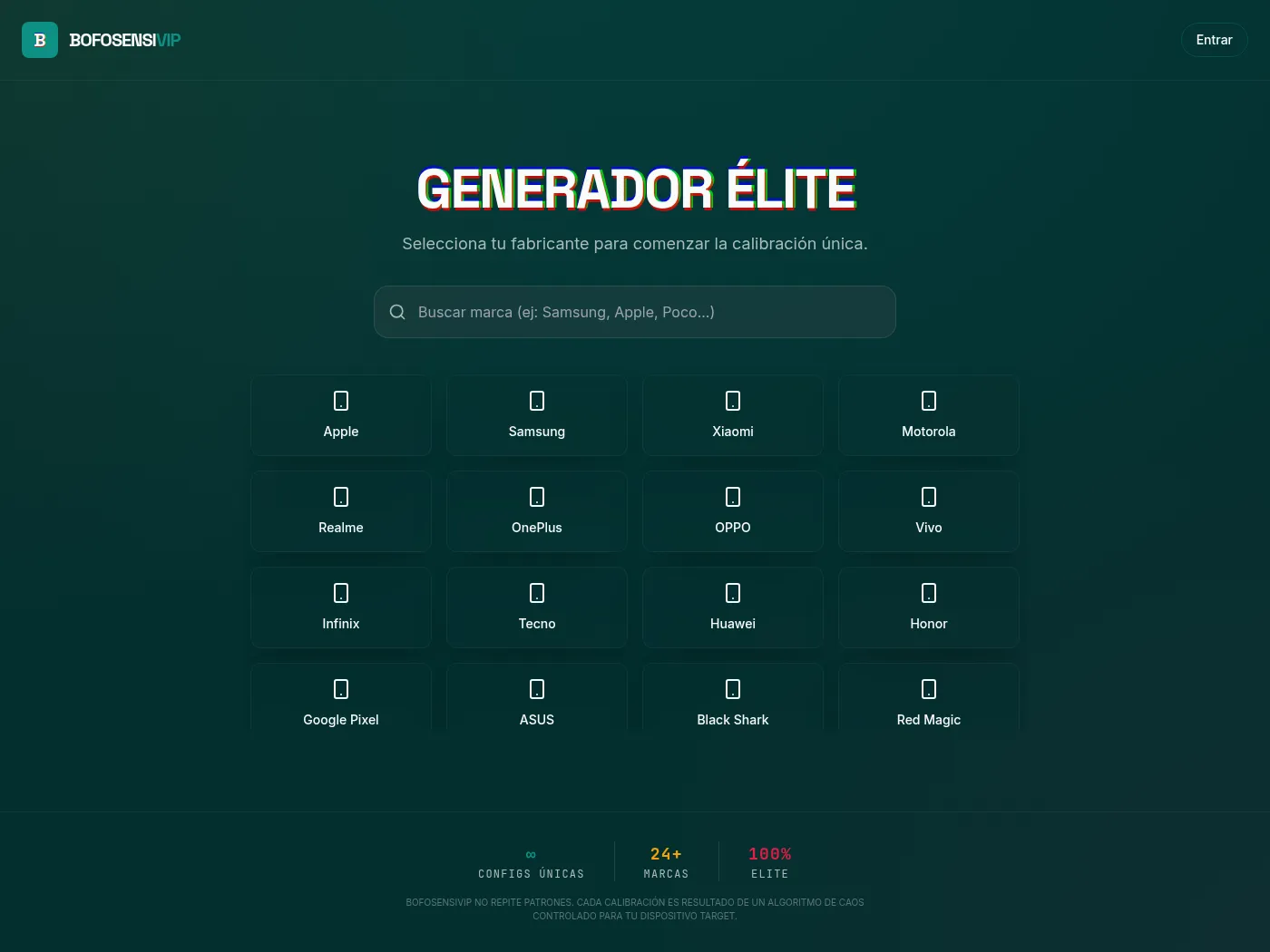BOFOSENSIVIP Sensitivity Generator