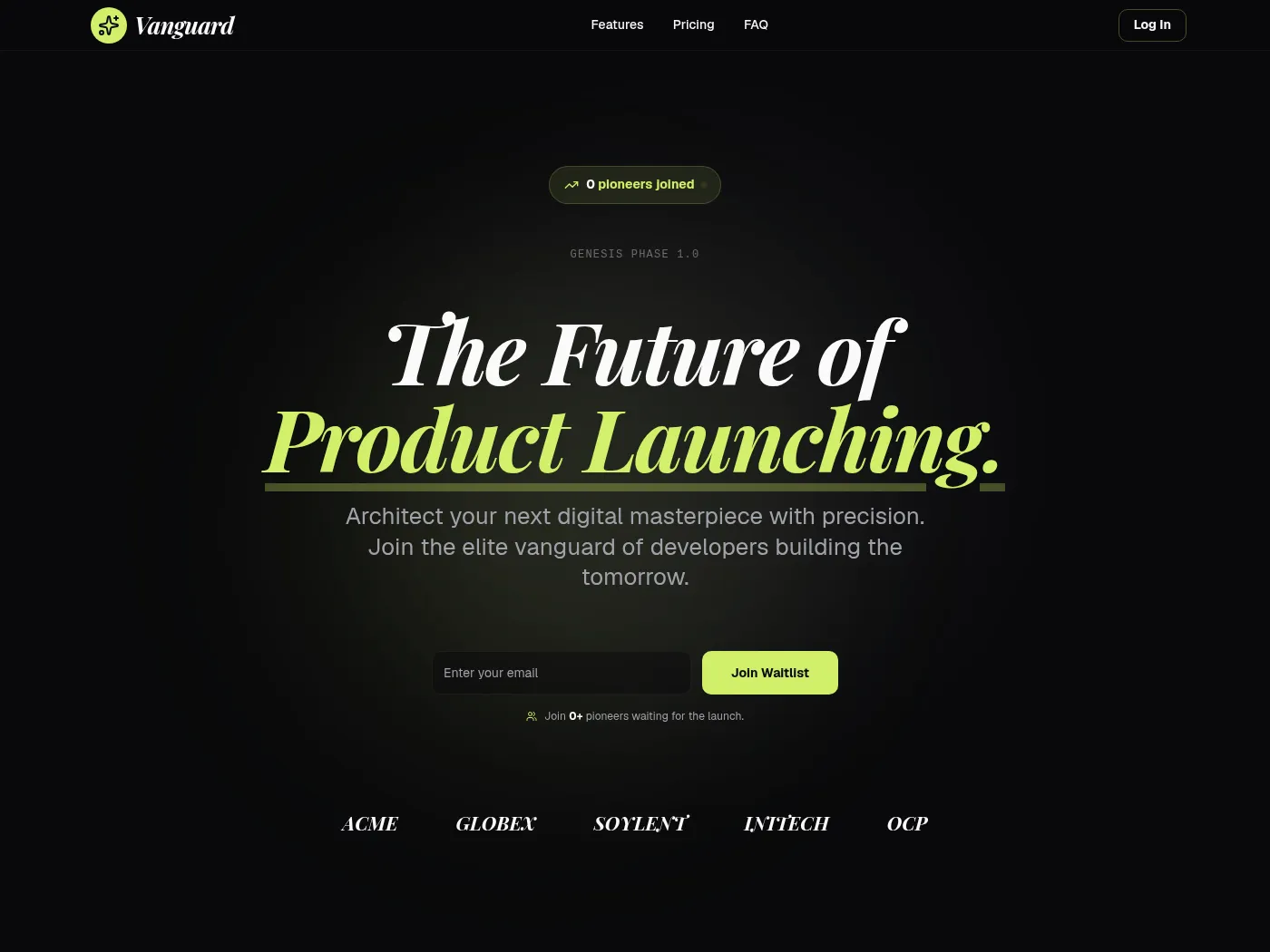 BoldLaunch Landing Page
