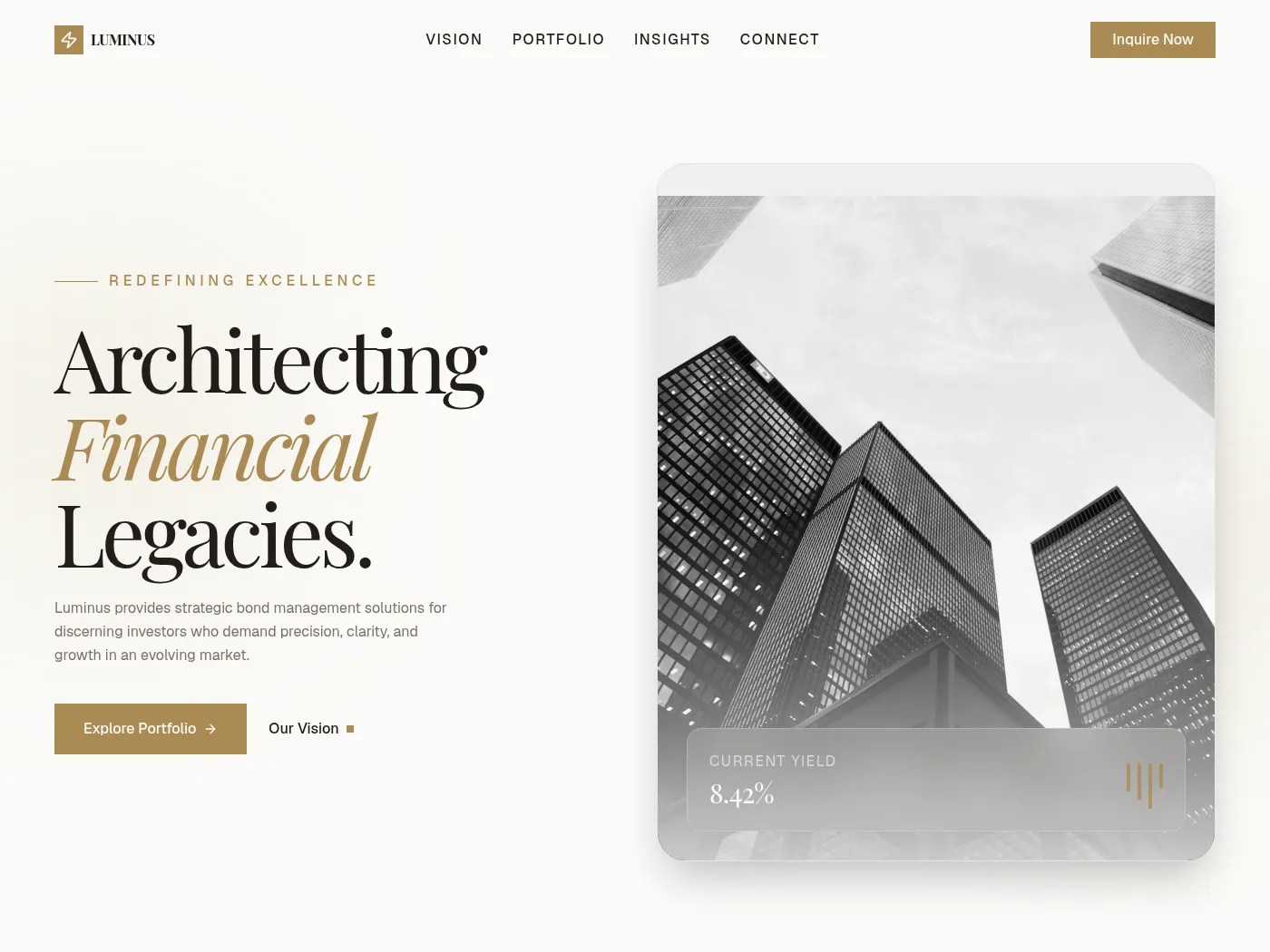 Bond Showcase Website