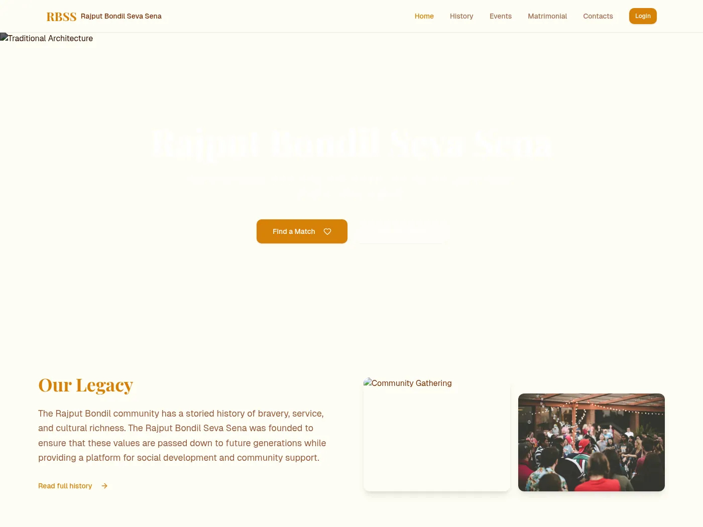 Rajput Bondil Seva Portal