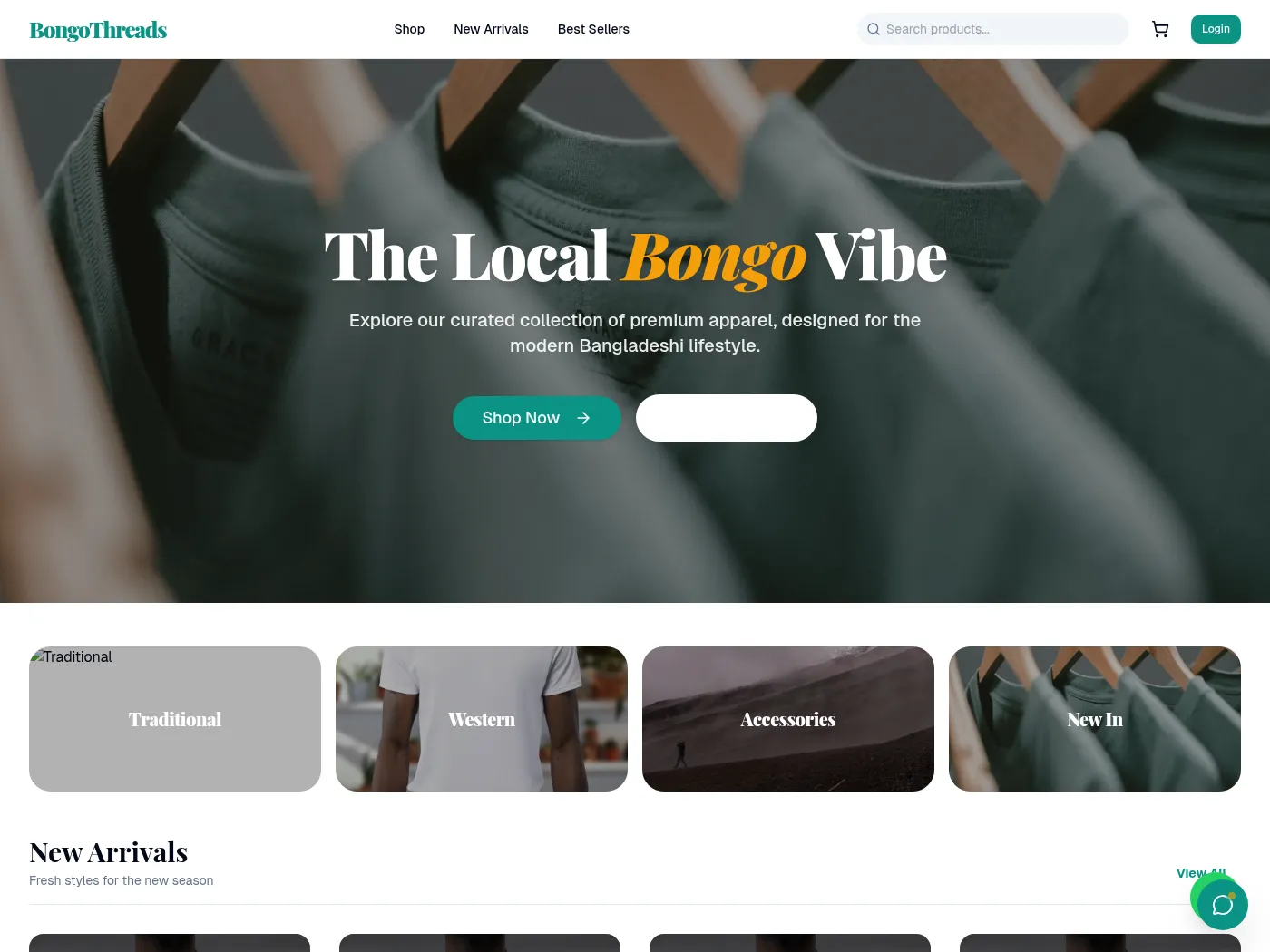 BongoThreads E-Commerce