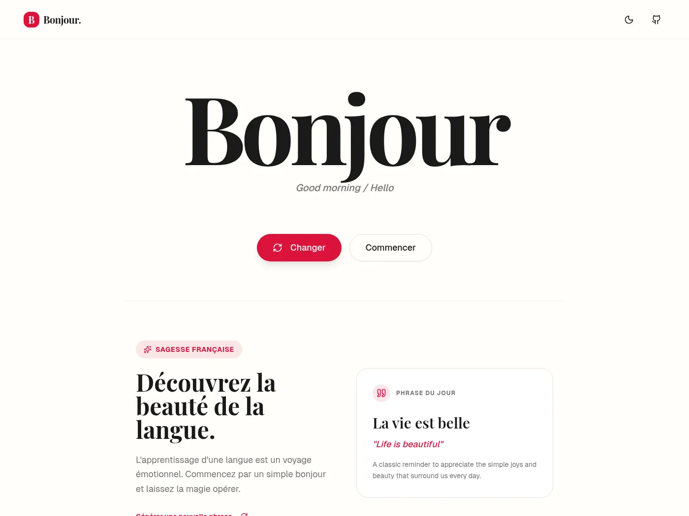 Bonjour Greet App