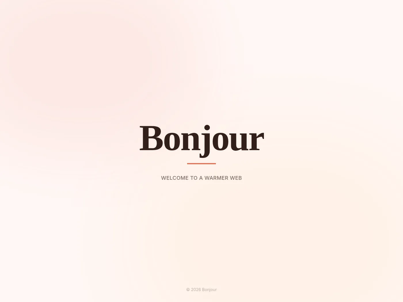 Bonjour Greet Site