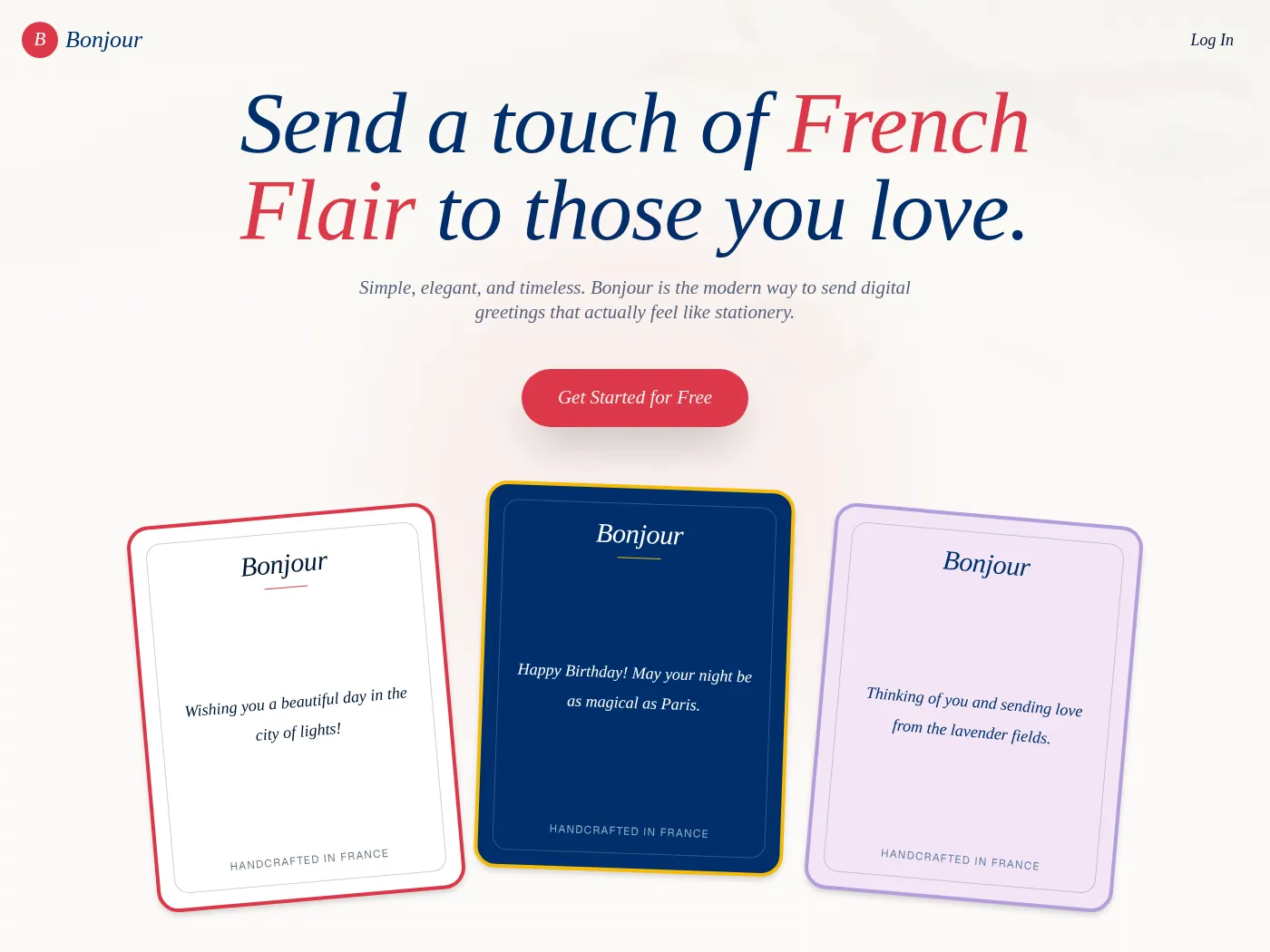 Bonjour Greetings Hub
