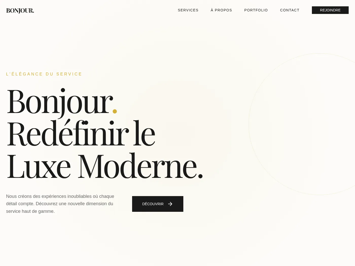 Bonjour Greeting Page