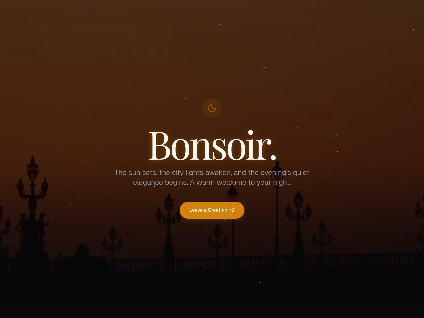Bonsoir Greeting App