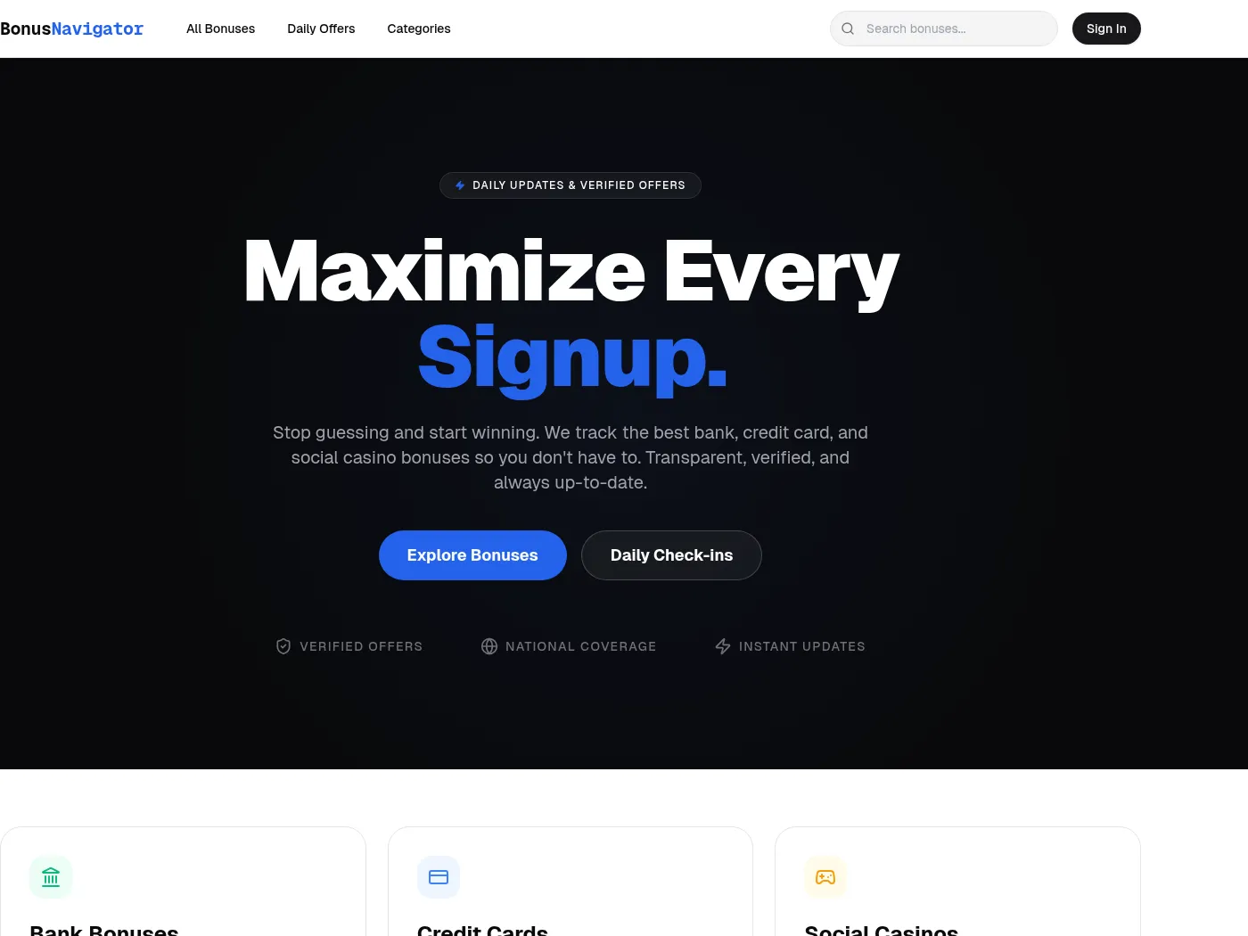 BonusNavigator