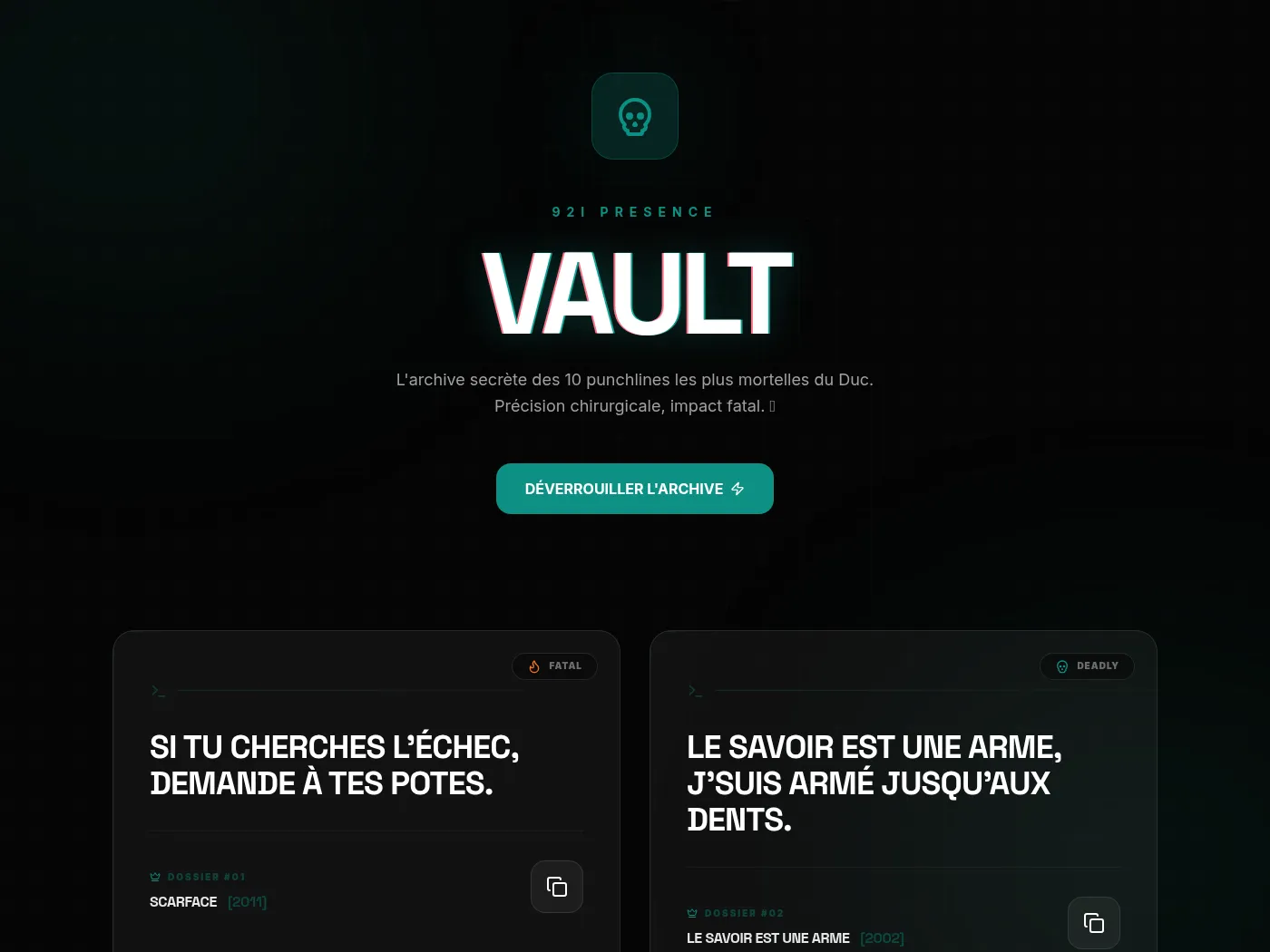 Booba Punchlines Vault