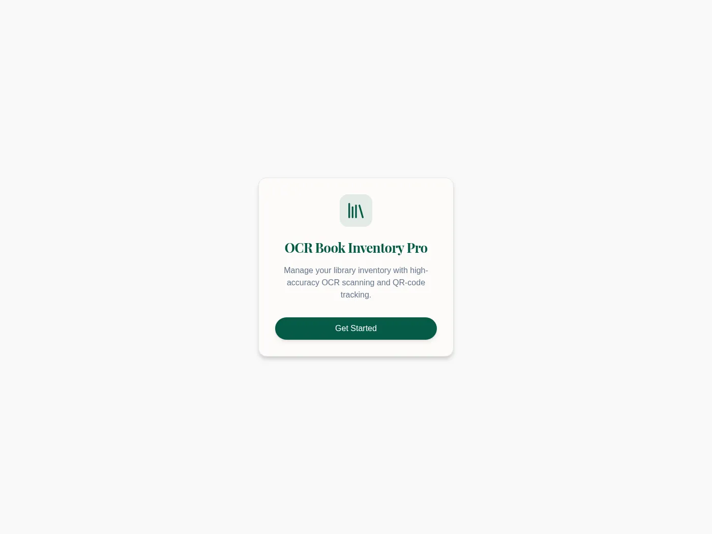 OCR Book Inventory Pro