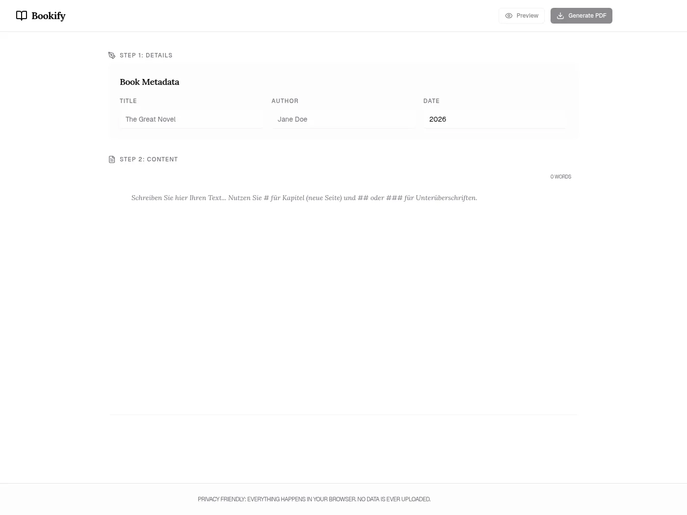 Bookify PDF Maker