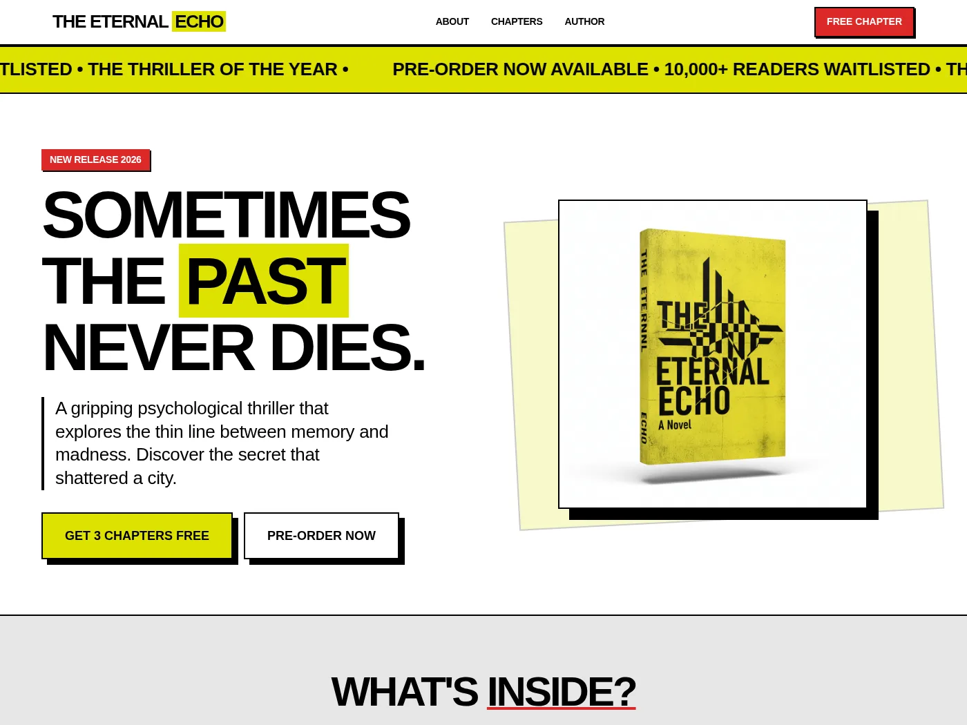Book Sale Landing Page