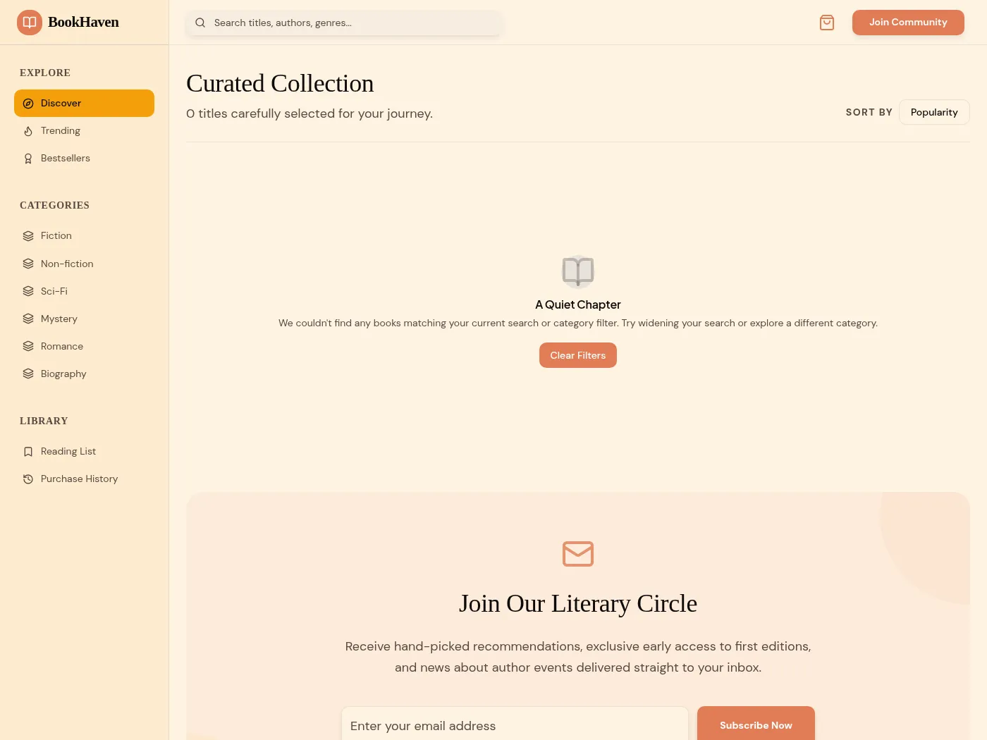 Book Shop Website