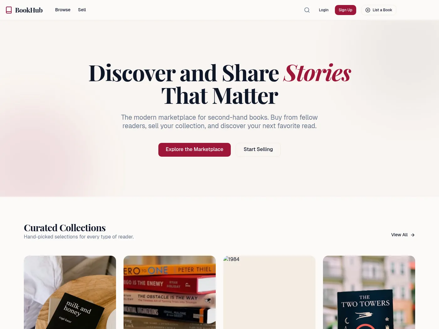 BookHub Marketplace