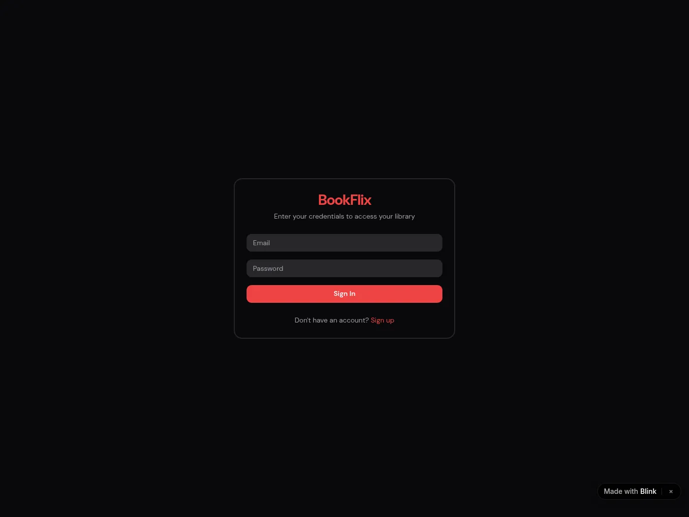 BookFlix Library MVP