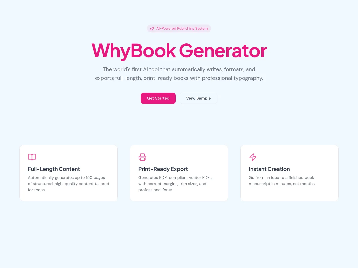WhyBook Generator