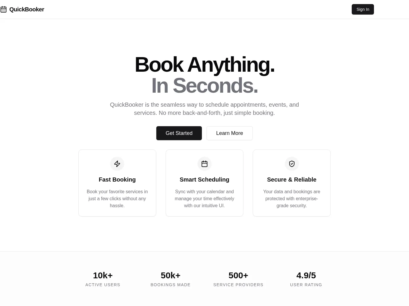 QuickBooker