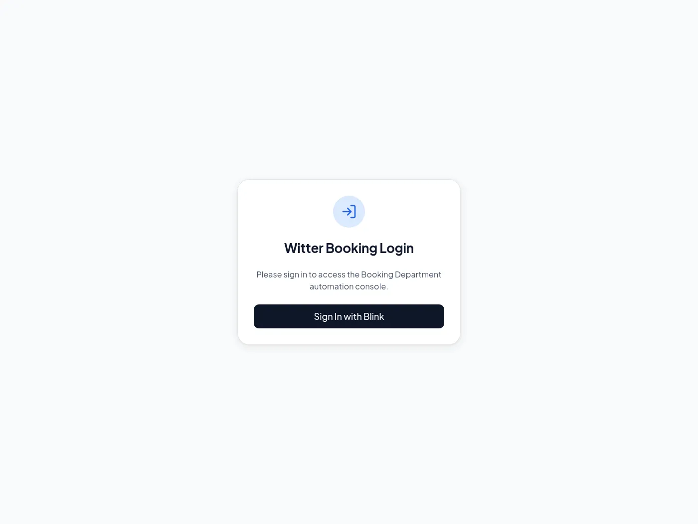 Witter Booking Automation